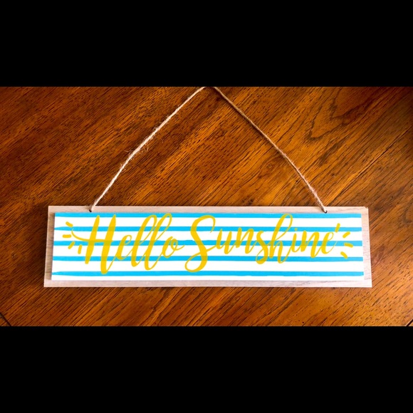 Wall Decor | Hello Sunshine Home Decor Sign | Poshmark